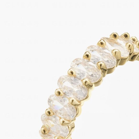 Unbranded | Jewelry | Sparkling 4k Goldplated Adjustable Ring With ...